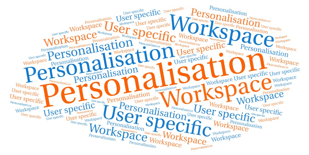 User-specific workspace personalisation in Bevica - Bevica